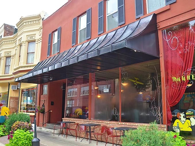 This Is It Eatery lives up to its confident name with a welcoming storefront that practically whispers, "Come in, the comfort food is calling." Red awning not optional.