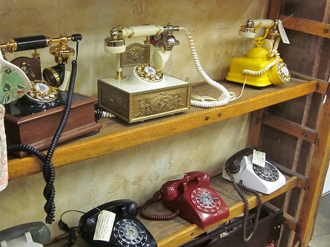 Rotary phones that required actual finger strength and patience to make a simple call. 
