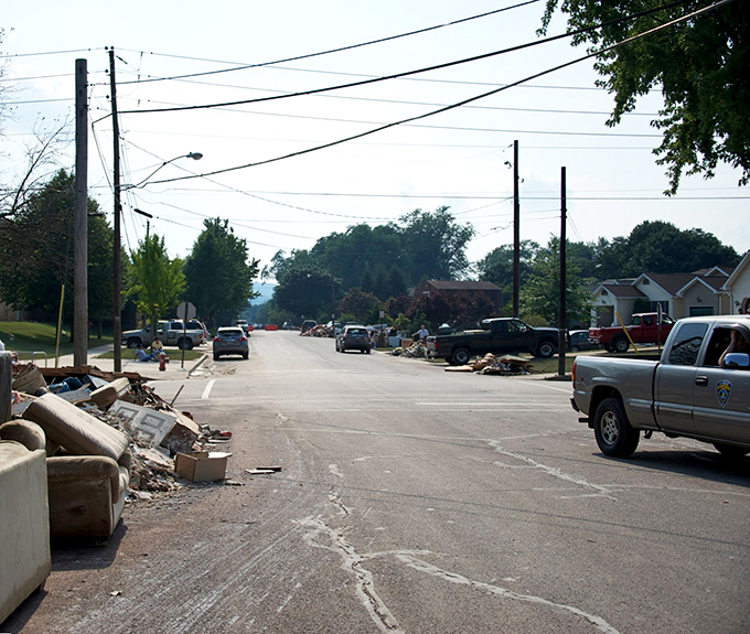 Even in challenging times, Bloomsburg's resilience shines through. These streets have weathered storms both literal and metaphorical.