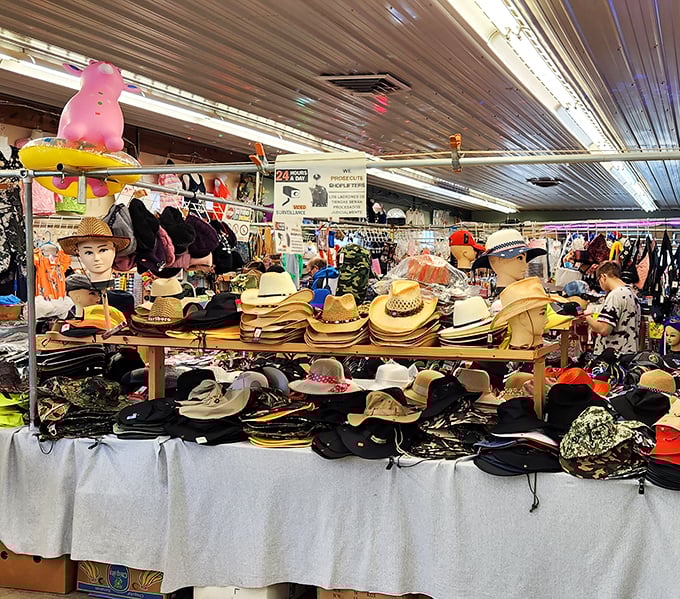 Hat heaven! This western wear display proves that in Pennsylvania, you can indeed find the perfect cowboy hat without crossing the Mason-Dixon line.
