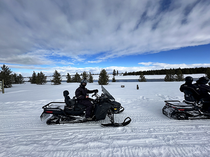 Winter adventures await on groomed trails where snowmobilers discover the joy of social distancing, Idaho-style &ndash; miles from crowds but close to wonder.