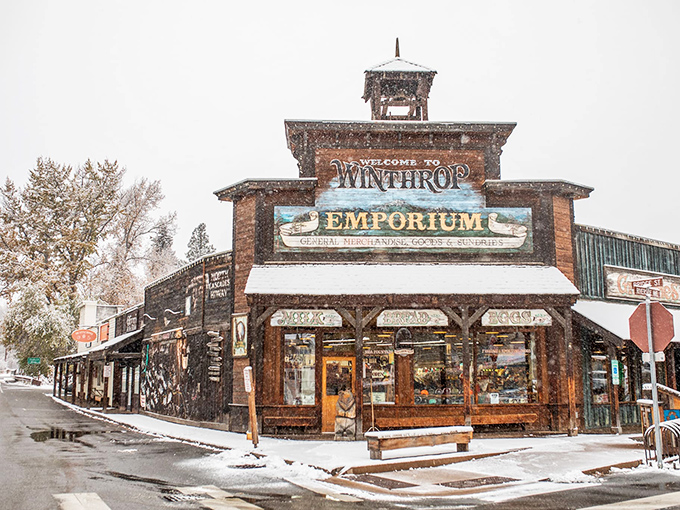 Winter transforms the Emporium into a snow globe scene, where the Western facades look even more authentic dusted with nature's powdered sugar.