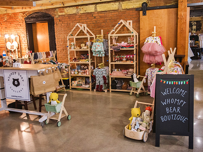 Whompy Bear Boutique offers charming children's treasures in a space that makes adults wish they could shrink back to kid-size.