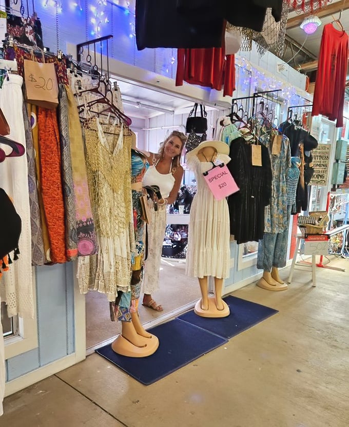 Fashion finds await! This boutique corner transforms forgotten frocks into "where did you get that?!" conversation pieces for savvy style hunters.