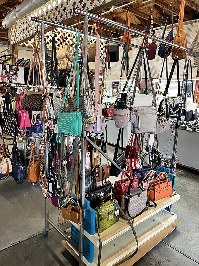 Handbag heaven! Designer-inspired arm candy hangs in a rainbow of options that would make any accessory enthusiast weak at the knees.