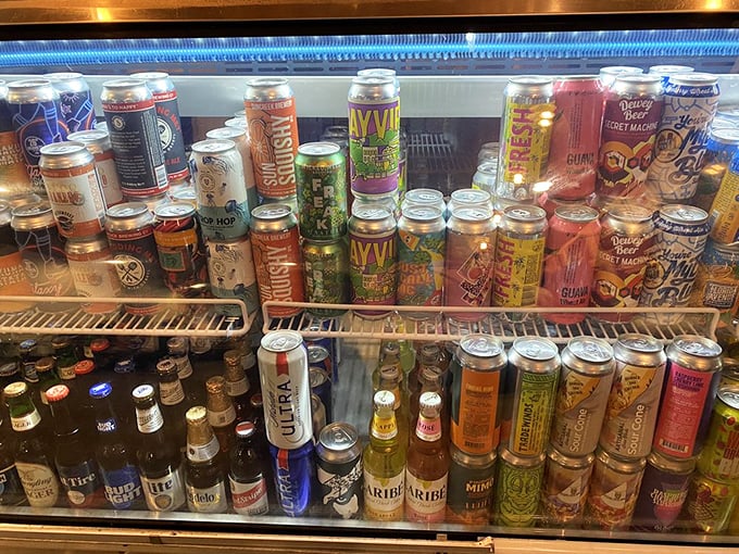 The beverage selection is curated with the same care as the meat &ndash; because great barbecue deserves equally impressive liquid companions.