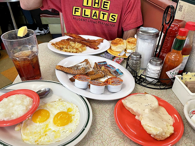 The breakfast spread that launches a thousand productive days&mdash;eggs, biscuits, French toast, and the kind of service that remembers how you take your coffee.