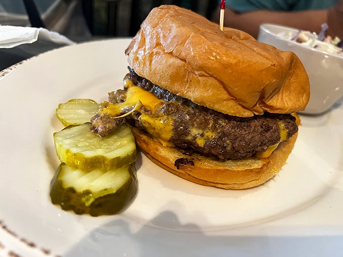 Sometimes the simplest cheeseburger speaks the loudest. This one doesn't need to shout—it just melts into your heart (and arteries).