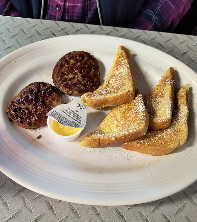 French toast and sausage patties&mdash;proof that sometimes the classics endure because they're simply perfect as they are.