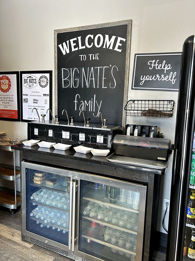 "Welcome to the family" isn't just a sign &ndash; it's the philosophy behind every sauce-slathered, smoke-infused bite at Big Nate's.