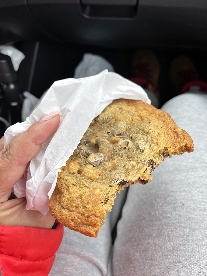 Not all heroes wear capes&mdash;some come wrapped in wax paper with chocolate chips. This cookie looks like it could solve all of life's problems.