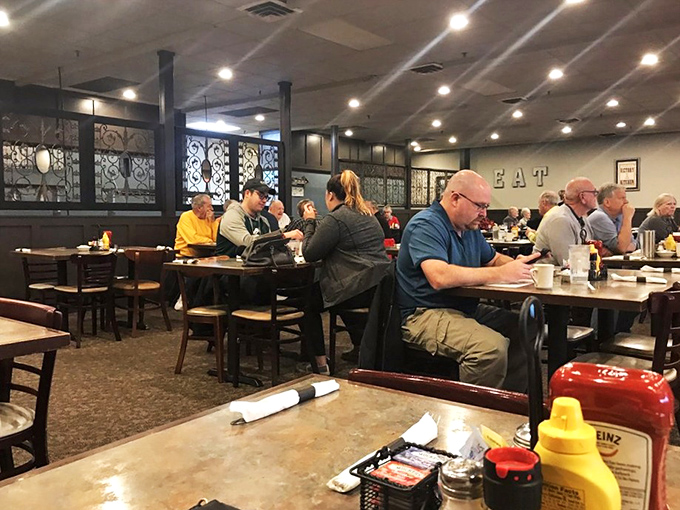 Even when empty, the dining room feels welcoming. Those wooden chairs have heard decades of conversations, celebrations, and everyday moments.