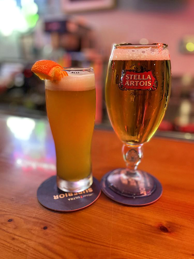 Cold beers awaiting their moment of glory&mdash;because after a day in the Florida sun, that first sip is practically a religious experience.