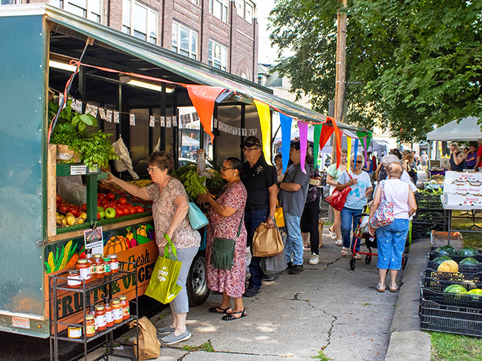 Farmers markets bring farm-fresh produce directly to urban residents. Conversations with local growers come complimentary with every purchase.