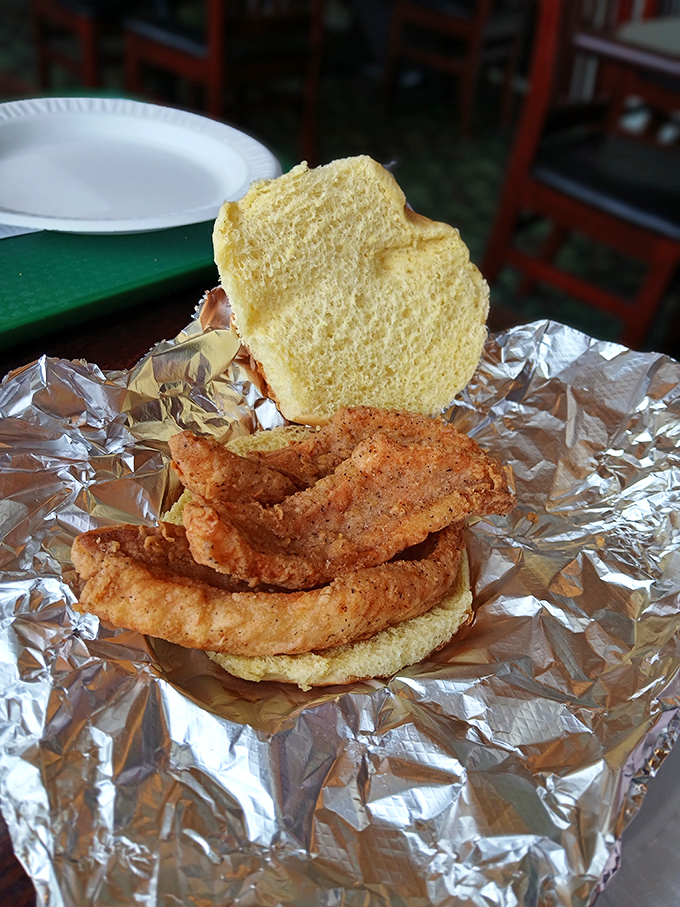 A biscuit sandwich that makes you understand why people write songs about comfort food. Simple ingredients coming together for extraordinary results.