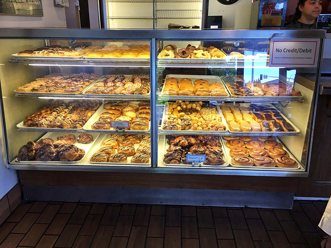 This display case isn't just showing food&mdash;it's exhibiting hope, possibility, and the perfect way to start your day.