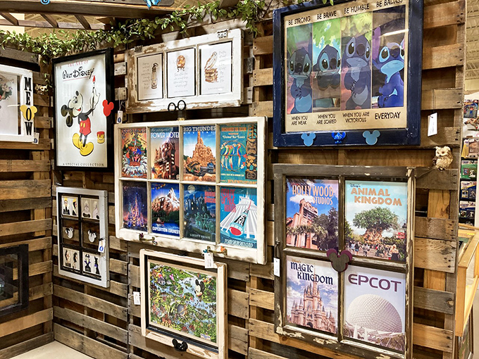 Disney World memories without the admission price. These framed park posters let you revisit the magic kingdom without fighting for parking.