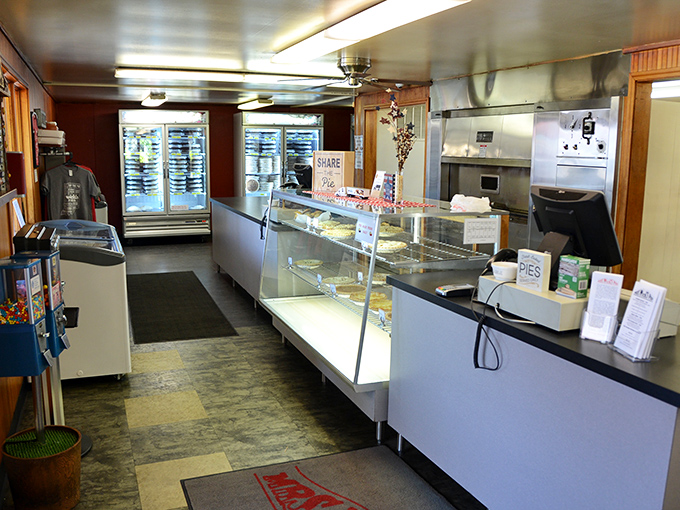 The counter where pie dreams come true. Like approaching the pearly gates, if heaven specialized in flaky crusts and sweet fillings.