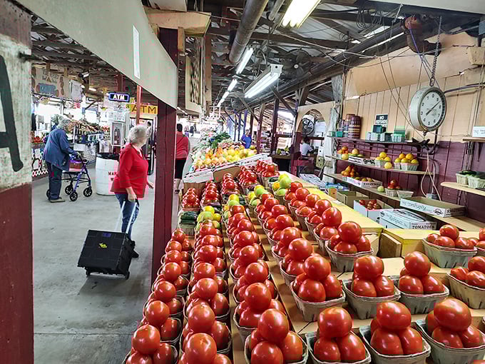 Tomato mountain! Nature's candy arranged in perfect pyramids&mdash;these farm-fresh beauties make supermarket produce look like pale, flavorless imposters.