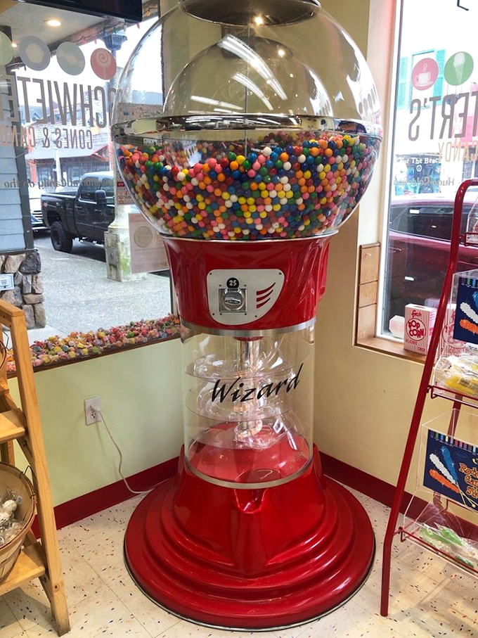 The legendary gumball machine&mdash;a magical orb filled with colorful spheres of possibility. Like a Vegas slot machine, but everyone wins.