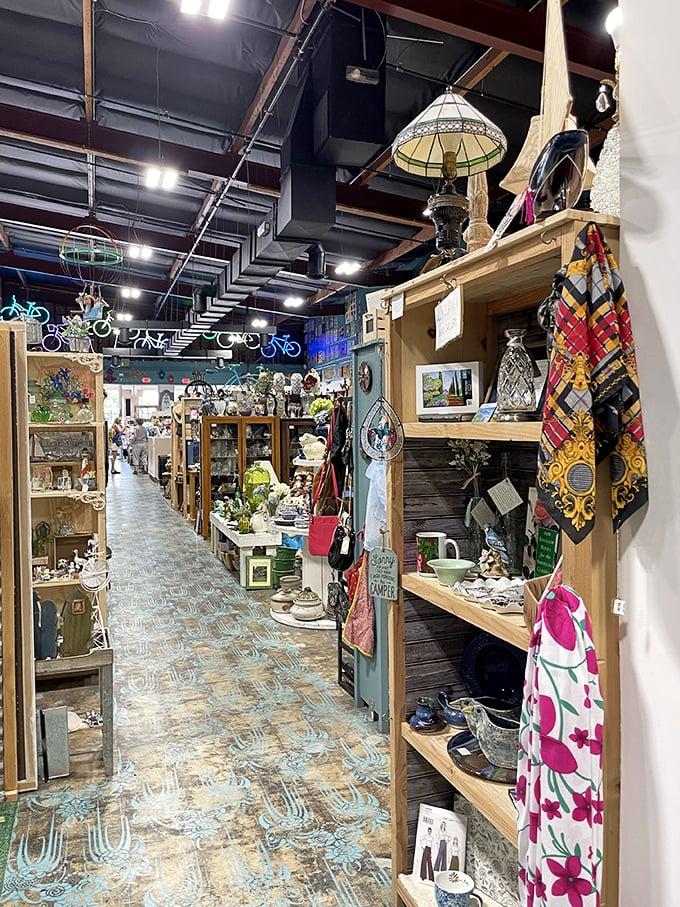 Spacious interior layout where browsing feels like exploration rather than navigation through an obstacle course of merchandise.