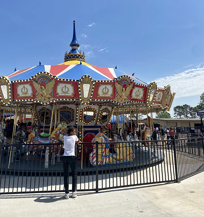 This classic carousel brings nostalgic joy to younger visitors, proving some treasures aren't found in vendor stalls but in shared experiences.