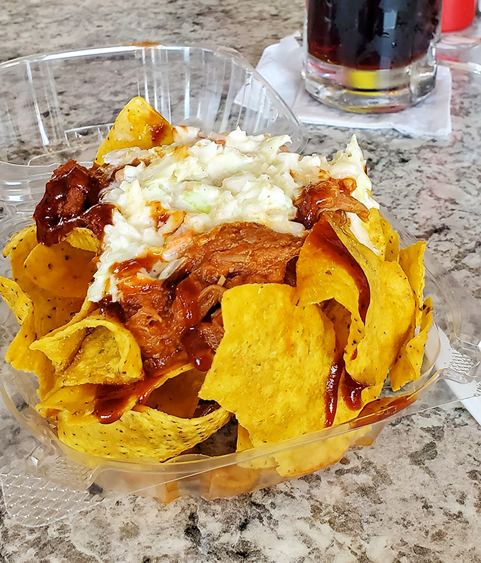 These nachos aren't trying to reinvent Mexican cuisine&mdash;they're just doing what good nachos should: providing the perfect balance of crunch, cheese, and messy delight.