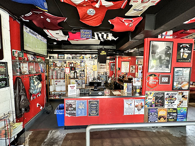 The ordering counter&mdash;where dreams of crispy fish begin and diet plans go to die. Worth every delicious calorie!