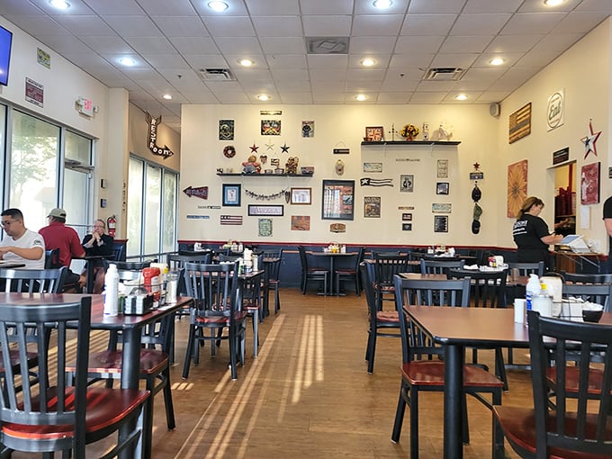 Where magic happens: simple tables, comfortable chairs, and the promise of honest food that doesn't need Instagram filters to impress.