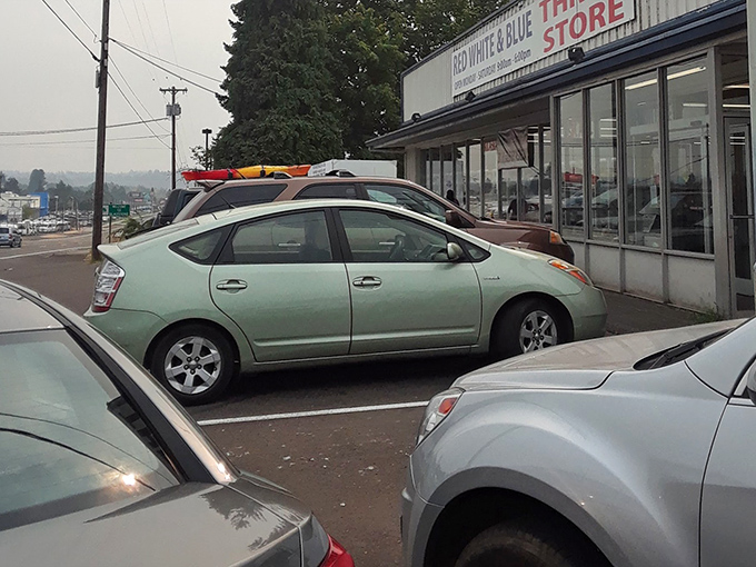 Even on overcast days, the parking lot tells the story&mdash;thrift enthusiasts know no season when the treasure-hunting urge strikes.