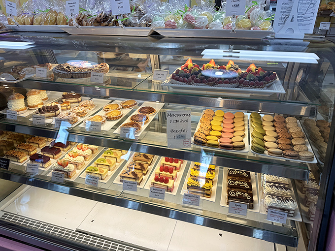 The pastry case offers a tour of France without the jet lag&mdash;from macarons to tarts to chocolate-dipped everything.