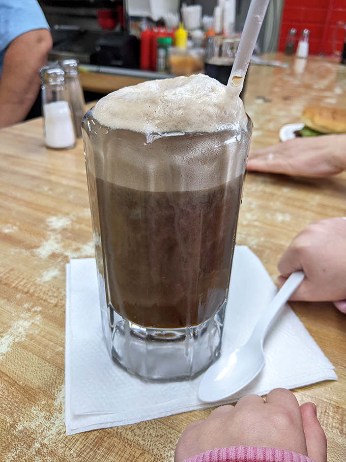 This root beer float doesn't just satisfy thirst—it resolves the eternal debate between drinking dessert and eating it.