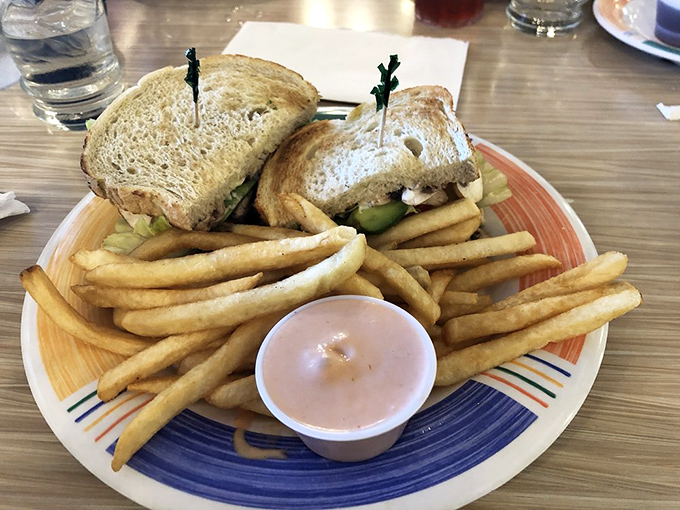 The sandwich that reminds you why bread was invented&mdash;simple, honest, and served with fries that could make a Frenchman weep with joy.