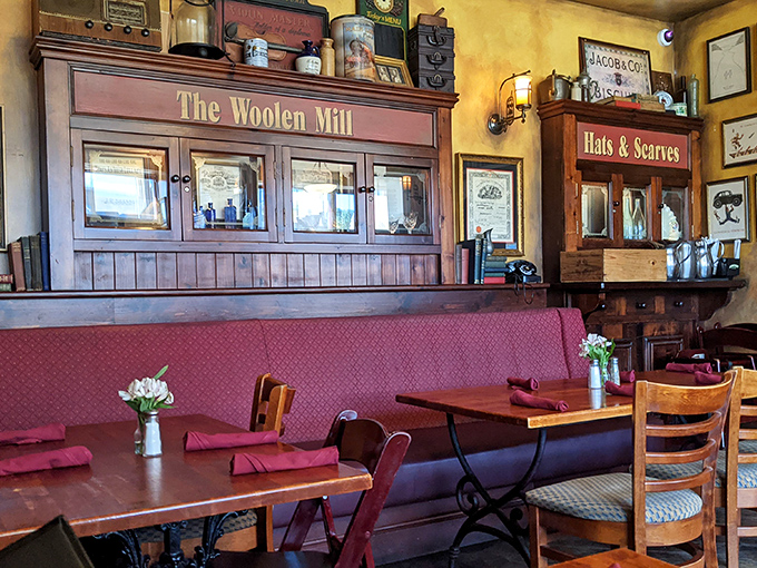 That cozy booth in the corner with "The Woolen Mill" sign above&mdash;where first dates become anniversaries and strangers become regulars.