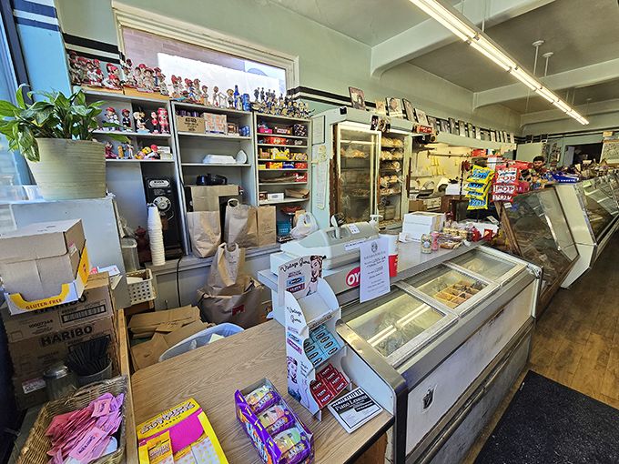 Where sandwich magic happens daily. This counter has witnessed more delicious transactions than Wall Street has financial ones.