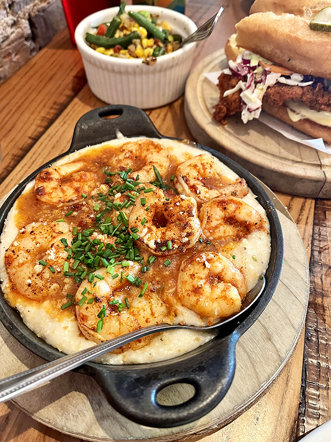These shrimp and grits aren't just a dish&mdash;they're the South's greatest ambassador, convincing Midwesterners one creamy, spicy bite at a time.