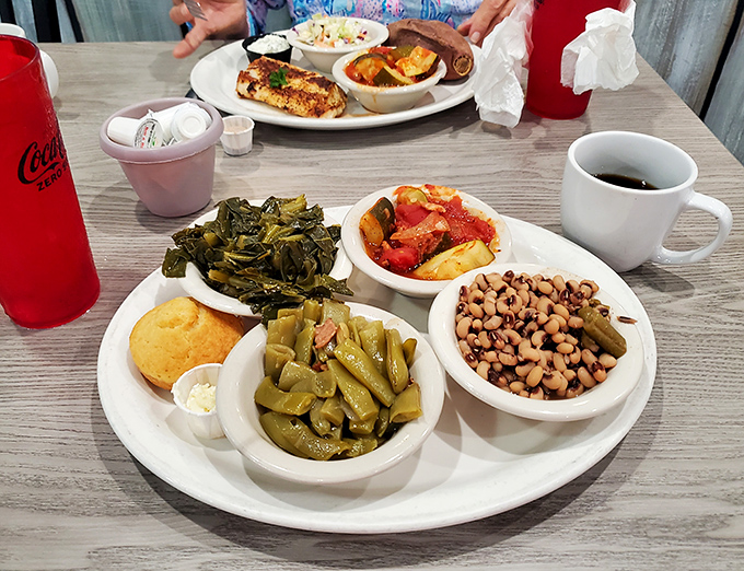 The true test of a Southern restaurant isn't just its main dishes but its sides&mdash;collards, field peas, and cornbread that could stand alone as meals.