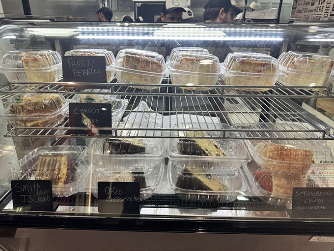 A dessert case that tempts even the most satisfied customer &ndash; because somehow there's always room for a sweet finale.