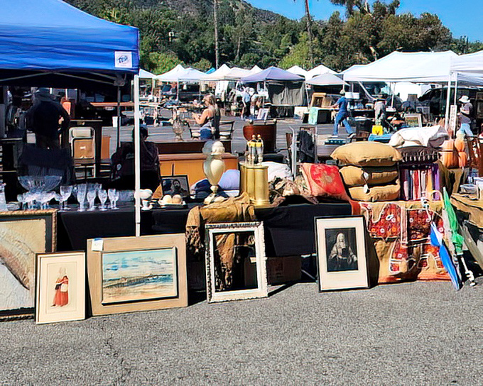 The thrill of the hunt captured in one frame&mdash;tents stretching into the distance, each one a potential goldmine of forgotten treasures.