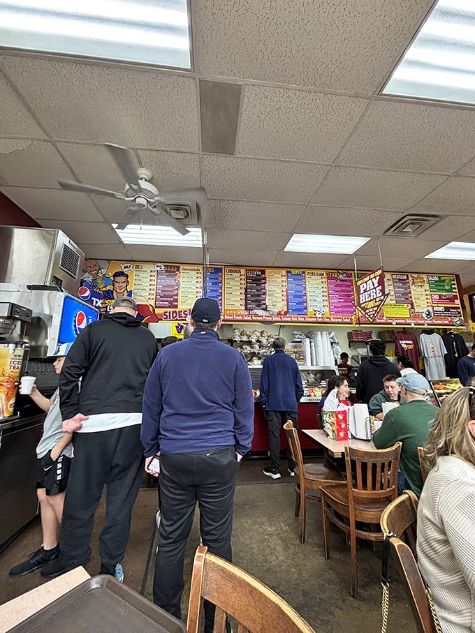 The lunch rush speaks volumes&mdash;when locals line up like this, you know you've found the real deal. Worth every minute of the wait. 