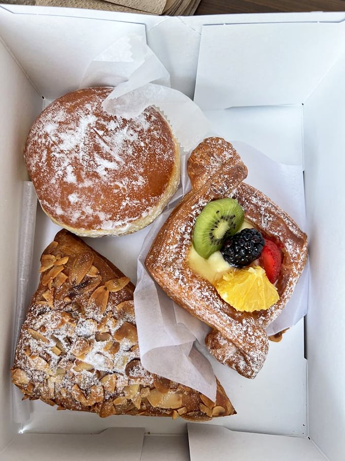 A box of Paris Baguette pastries isn't just breakfast – it's a treasure chest of butter, sugar, and flour transformed into edible joy that makes Monday mornings bearable.