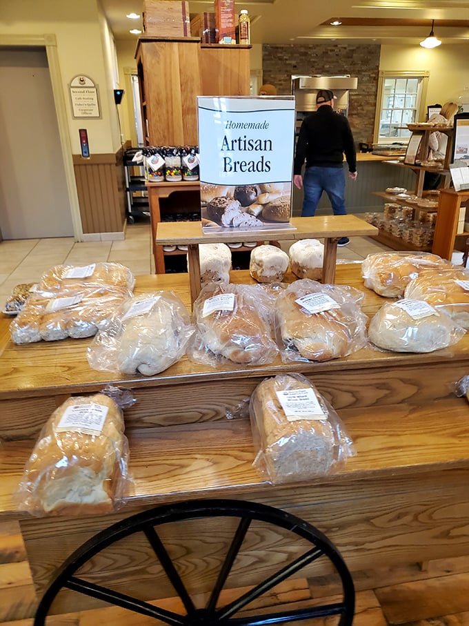 Bread that demands respect. These artisan loaves stand at attention, their golden crusts promising that sandwich-making will never be the same in your household.