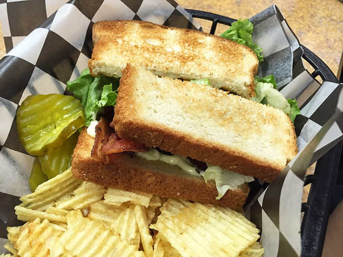 The BLT that launched a thousand bike rides. Crispy bacon, fresh lettuce, and tomato on perfectly toasted bread &ndash; simple perfection in sandwich form.