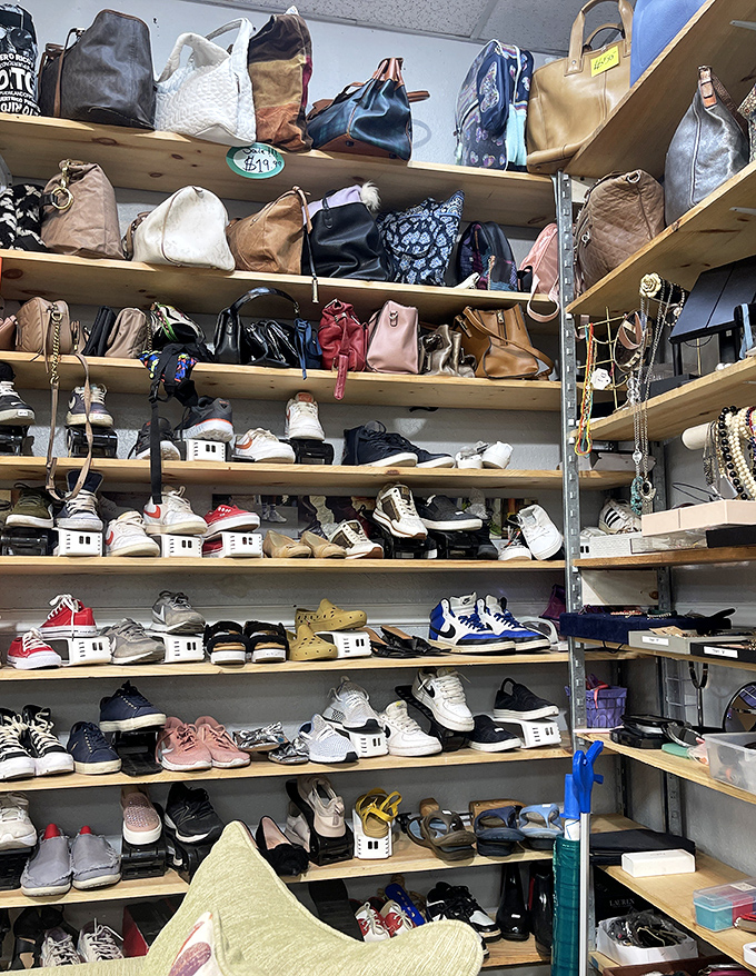 Shoe and bag heaven for the fashion-forward bargain hunter. Your next favorite accessory is hiding in plain sight.