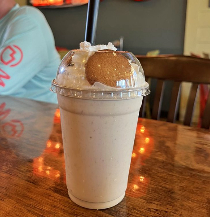 Banana pudding in milkshake form &ndash; Southern nostalgia liquified and served with a straw and zero regrets.