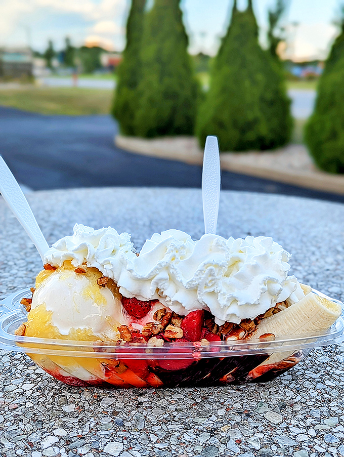 Not just a Banana Split &ndash; it's a flavor festival where fruit and custard throw the party of the year.