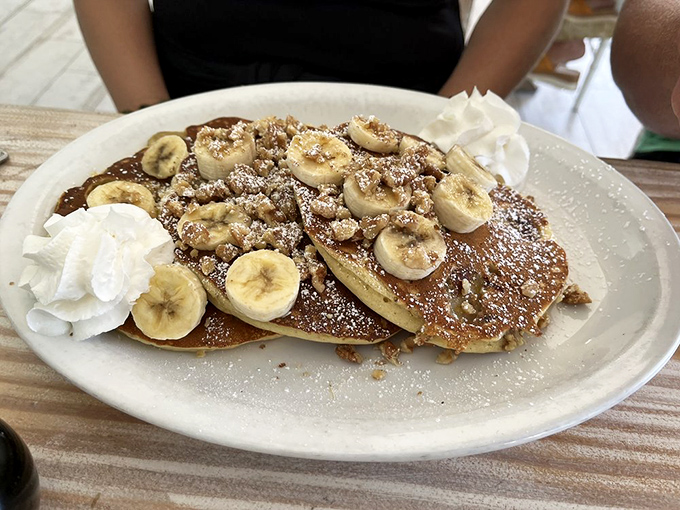 Banana pancakes that make you wonder if you've been doing breakfast wrong your entire life. The answer is yes, yes you have.