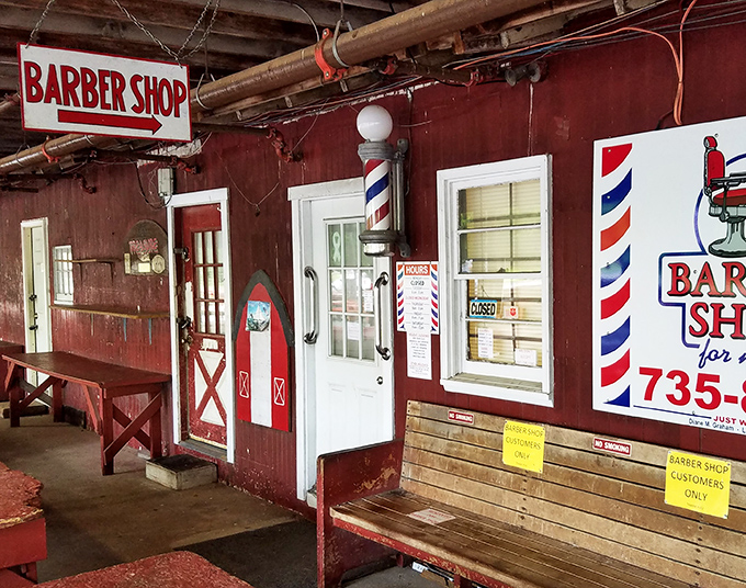 Even haircuts get the nostalgic treatment at this classic barber shop, where modern styles meet old-school service.