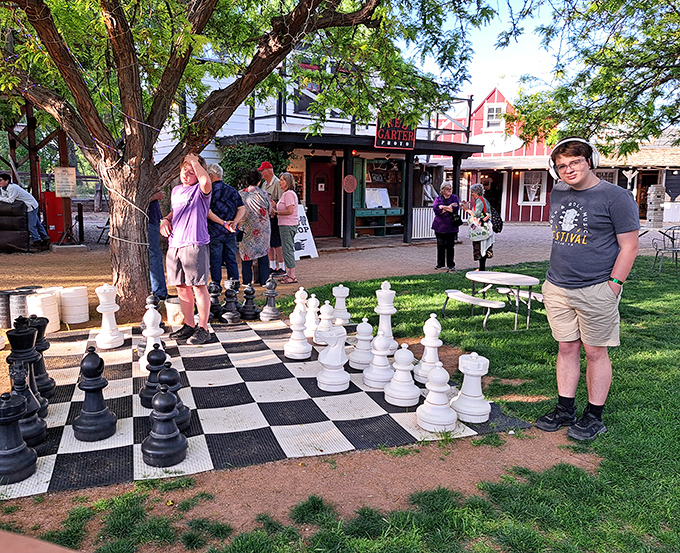 Giant chess in the park&mdash;because in Cottonwood, even the games are outsized expressions of small-town hospitality.