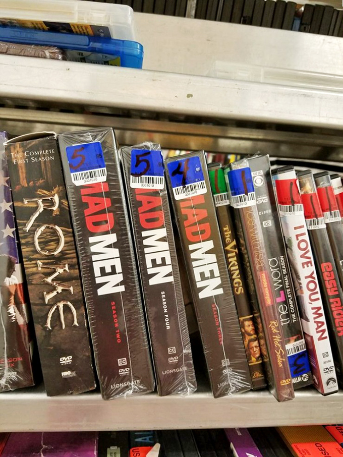 DVD collections tell stories of their former owners. Three seasons of Mad Men suggests someone either binged too quickly or switched to streaming.